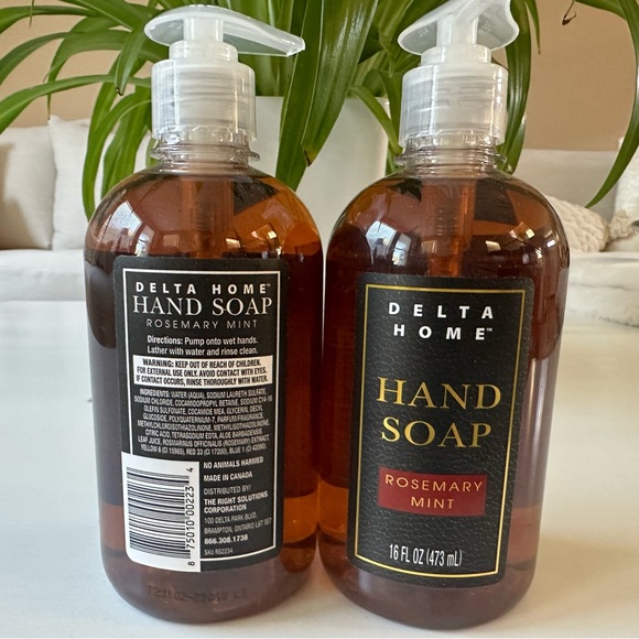 Delta Home | Bath & Body | 2 Bottles Delta Home Rosemary Mint Hand Soap ...